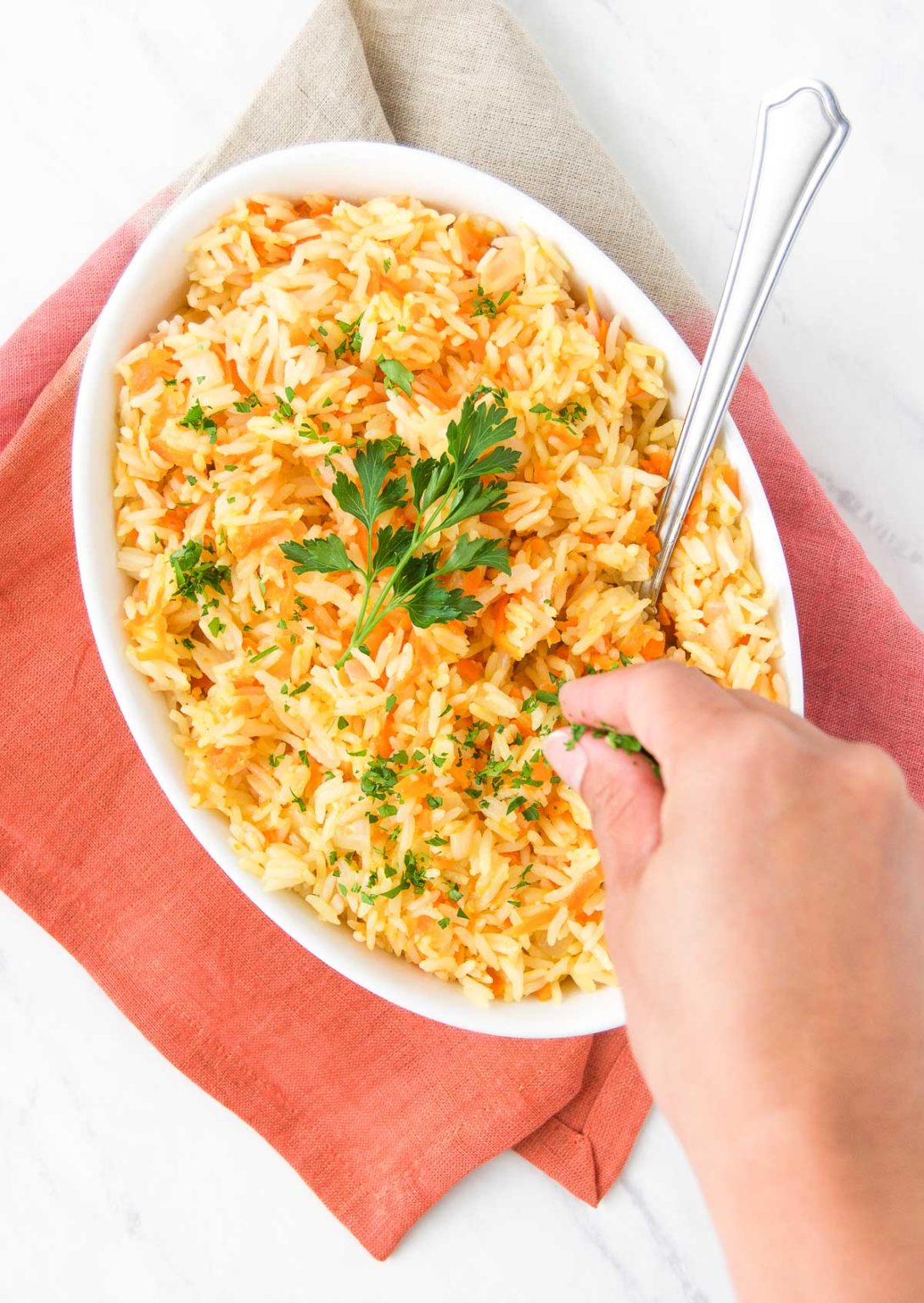 Carrot Rice - Brazilian Kitchen Abroad