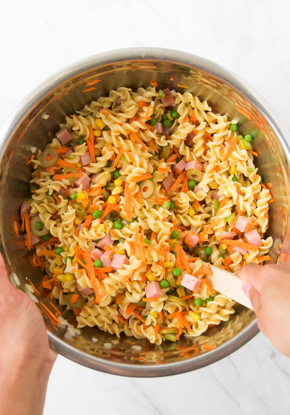 Brazilian Pasta Salad with Mayo - Brazilian Kitchen Abroad